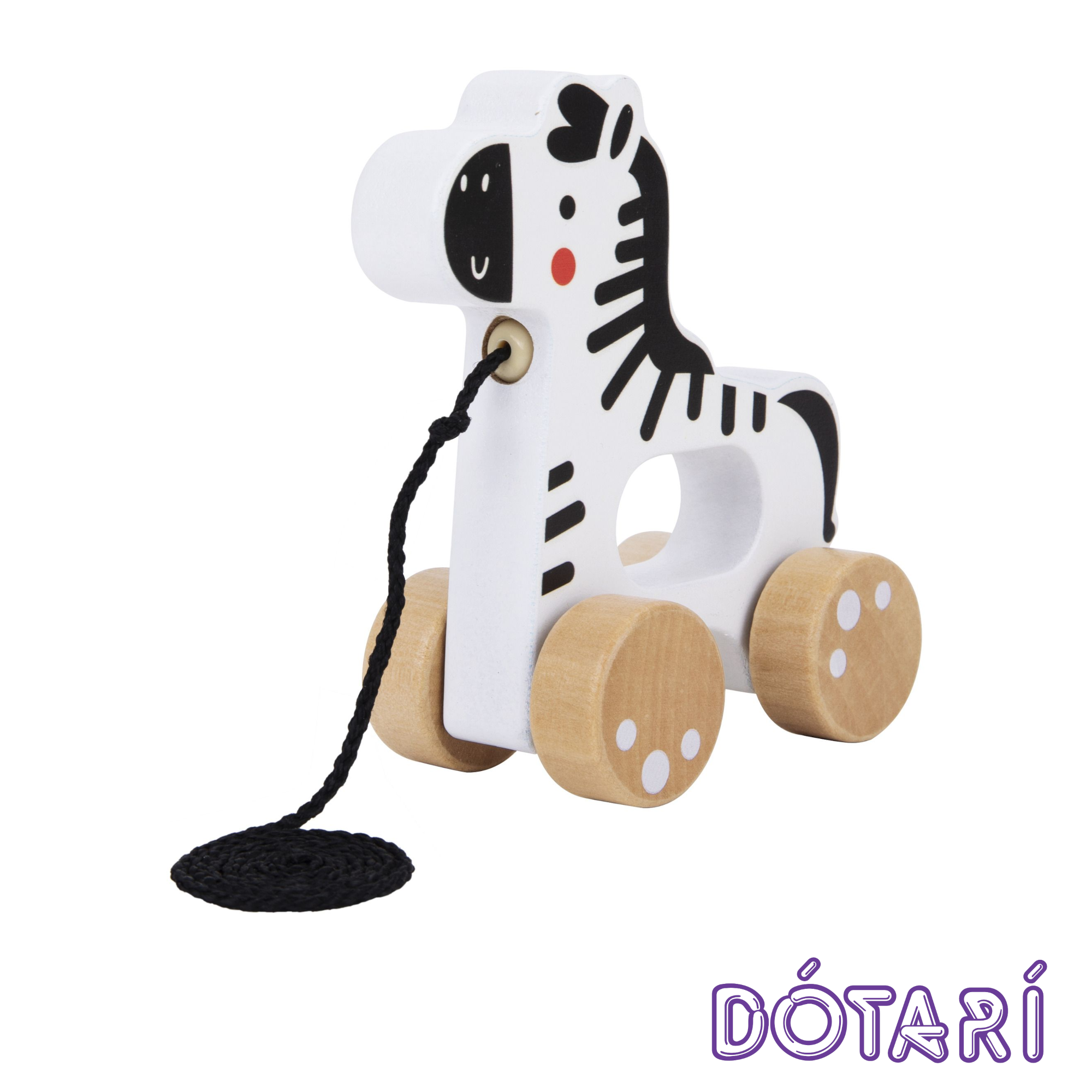 Zebrahestur (Viðarleikföng) – Dótarí Akranesi